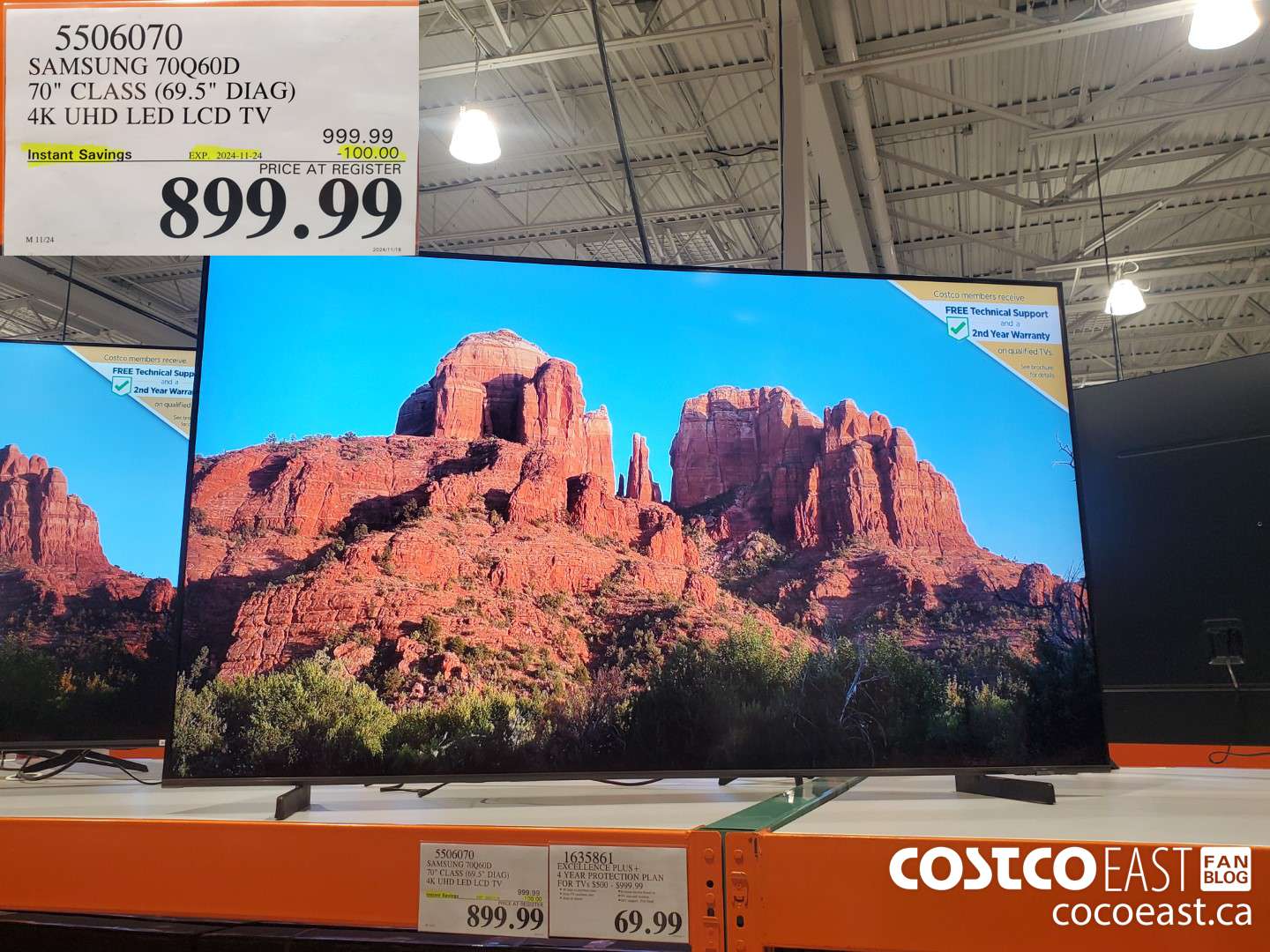 5506070 SAMSUNG 70Q60D 70 CLASS 69 5 DIAG 4K UHD LED LCD TV M 11 24 100 00 INSTANT SAVINGS ...