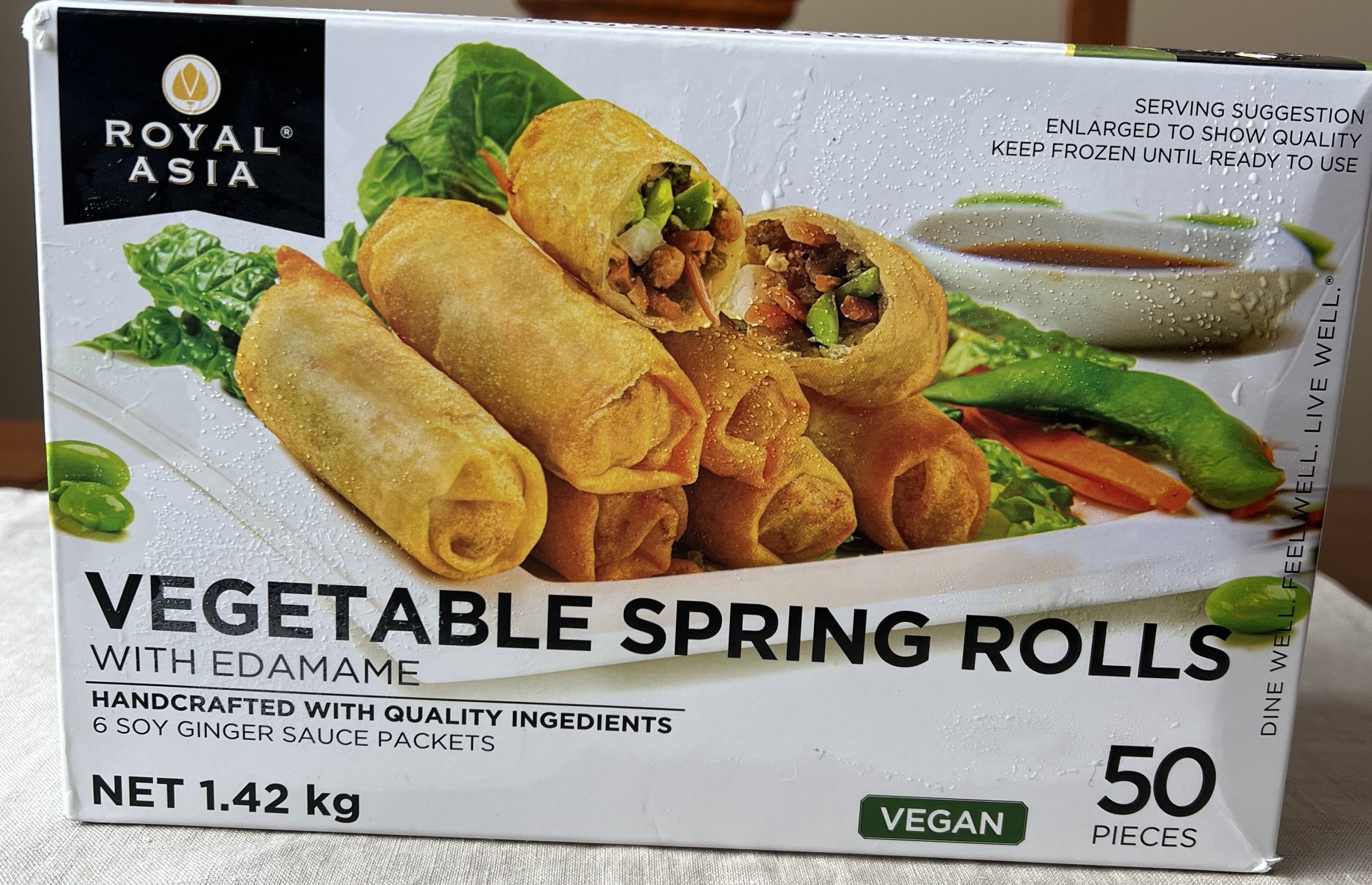 Natalie reviews: Royal Asia Vegetable Spring Rolls with Edamame ...
