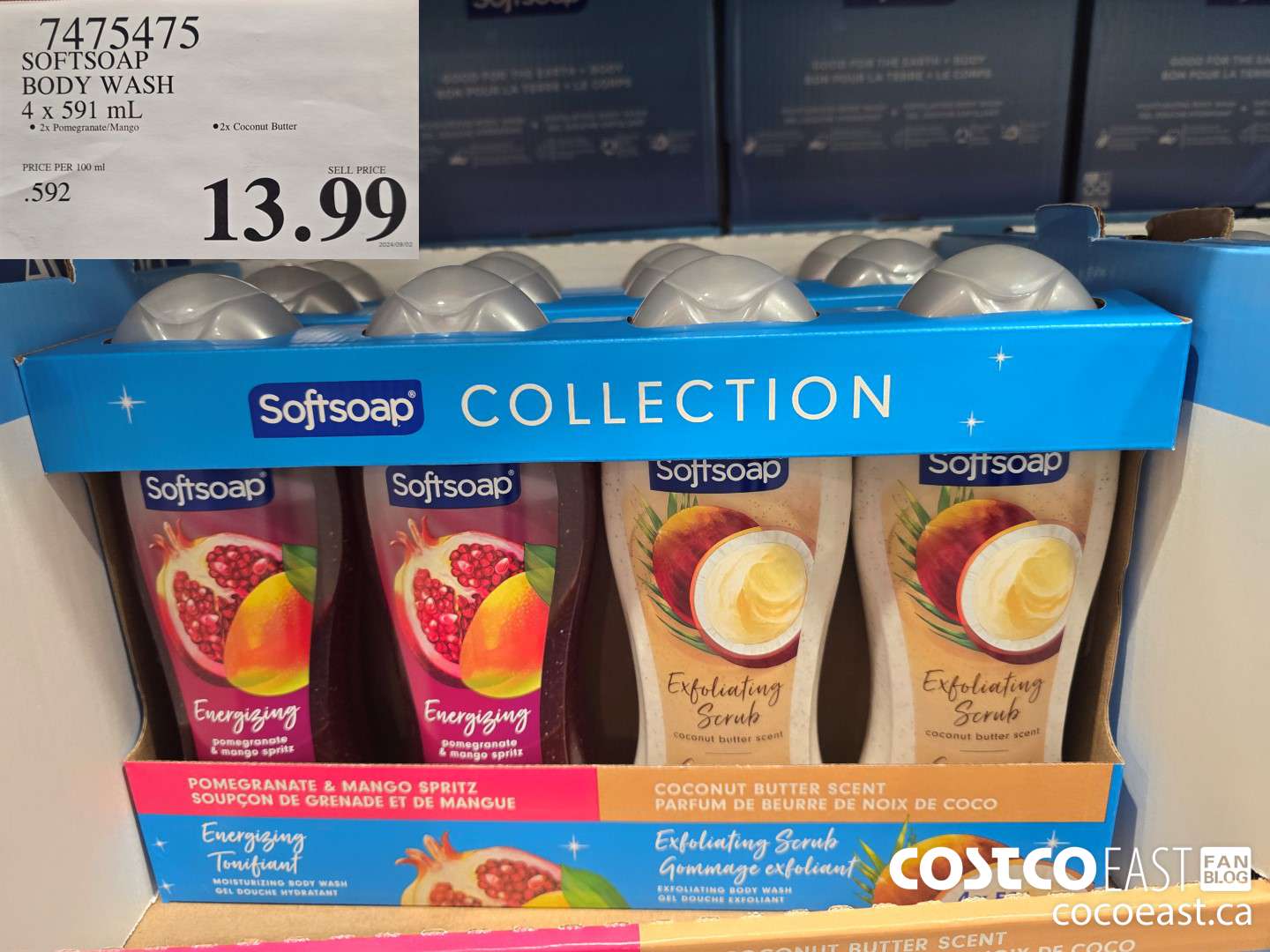 7475475 SOFTSOAP BODY WASH 4 x 591 mL 13 99 - Costco East Fan Blog