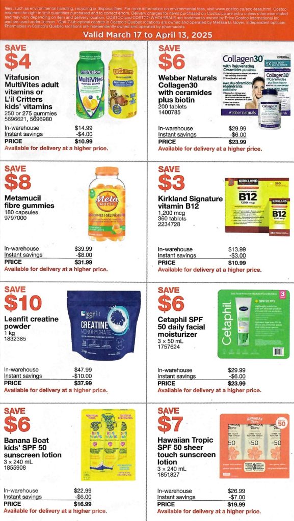 Costco Canada March 17 - April 13 2025 Flyer Preview! - Costco East Fan ...