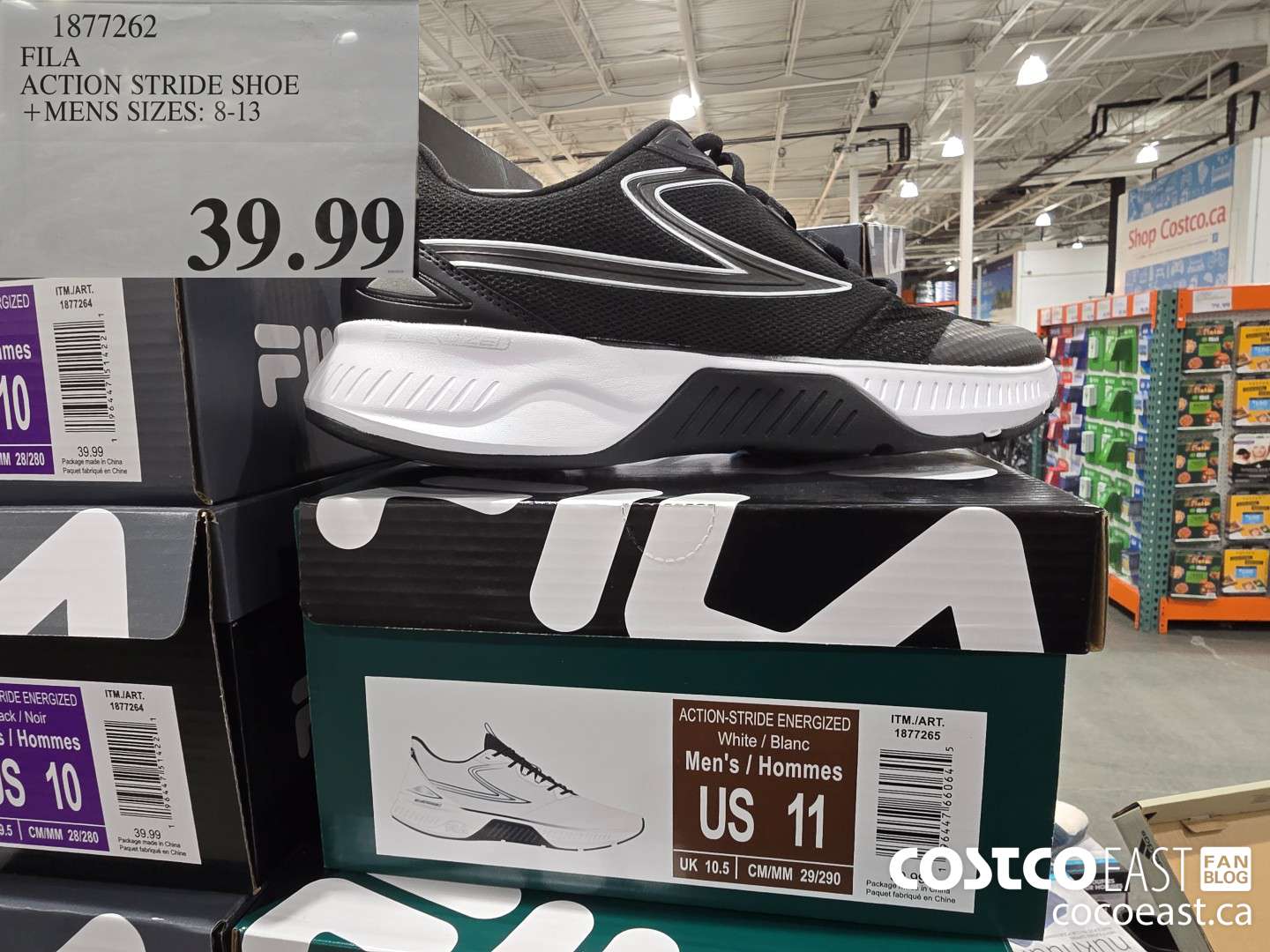 1877262 PICA ACTION STRIDE SHOE MENS SIZES 8 13 39 99 - Costco East Fan ...