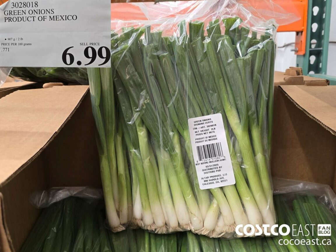 3028018 GREEN ONIONS PRODUCT OF MEXICO 6 99 - Costco East Fan Blog