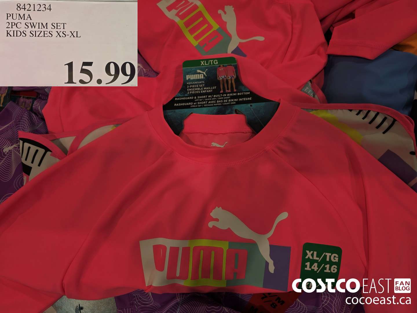 8421234 PUMA 2PC SWIM SET KIDS SIZES XS XL 15 99 - Costco East Fan Blog