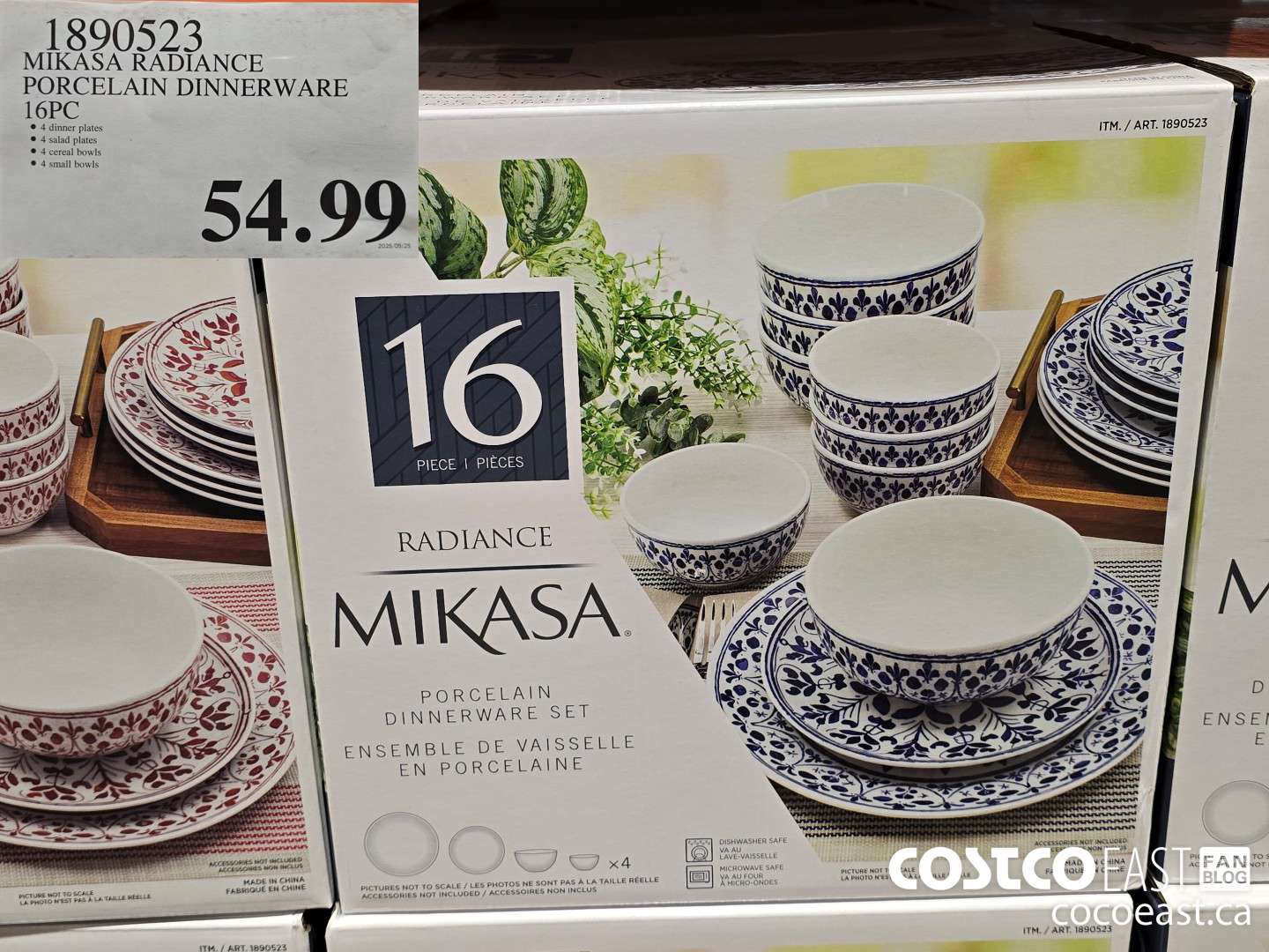 1890523 MIKASA RADIANCE PORCELAIN DINNERWARE 16PC 54 99 - Costco East ...