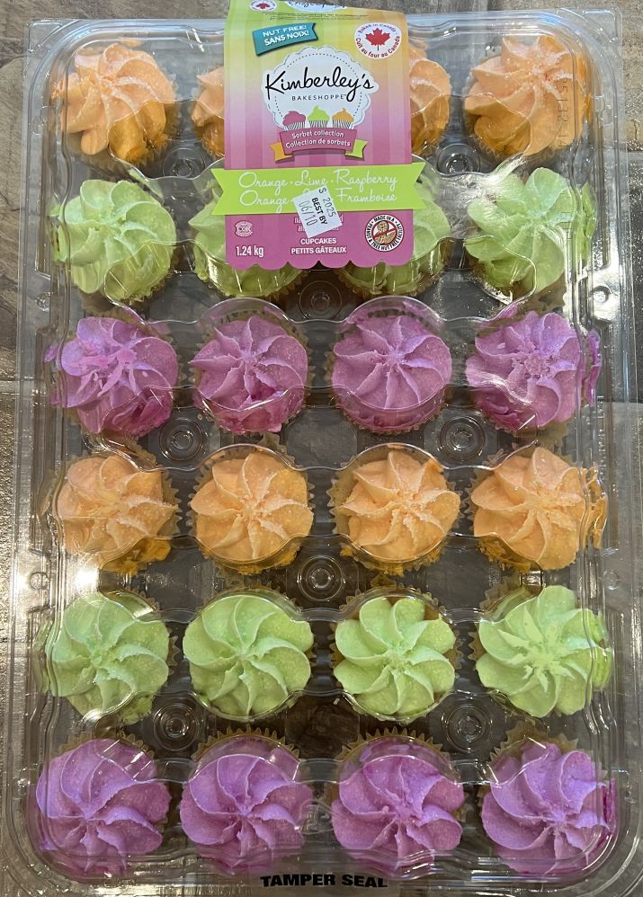 Natalie reviews: Kimberly's Sorbet Orange Lime Raspberry Cupcakes ...