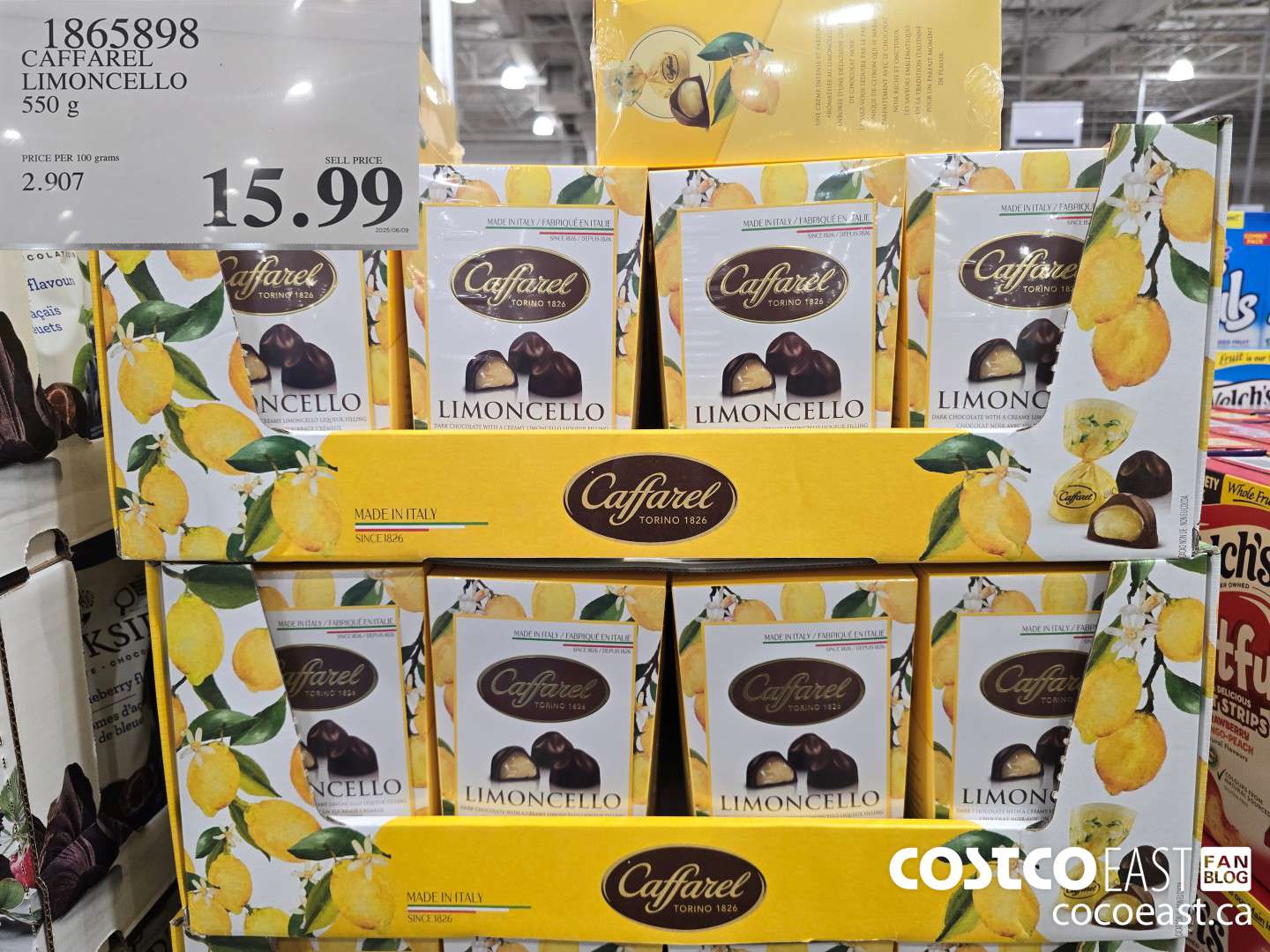 1865898 CAFFAREL LIMONCELLO 550 g 15 99 - Costco East Fan Blog