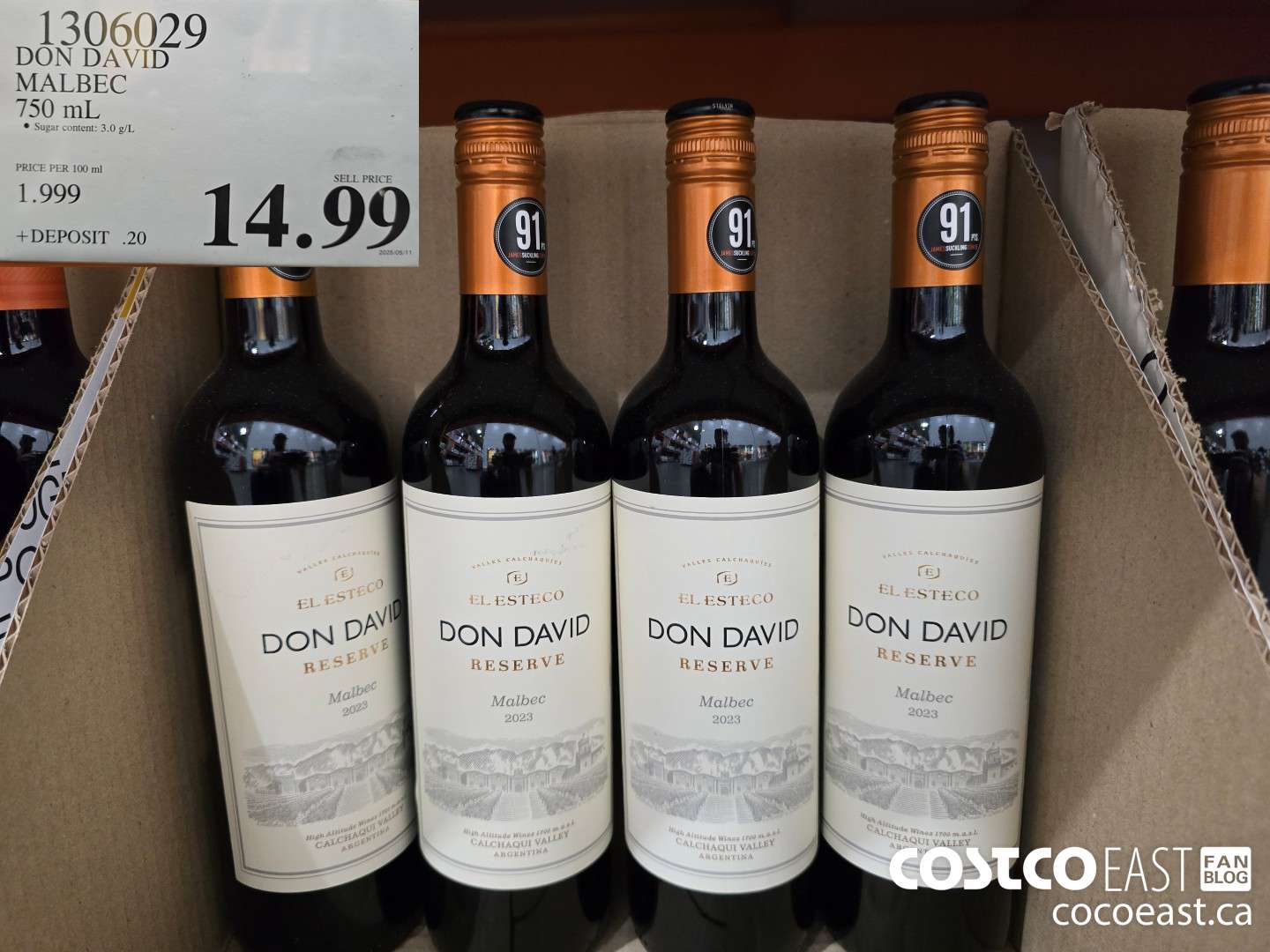 1306029 DON DAVID MALBEC 750 ML 14 99 - Costco East Fan Blog
