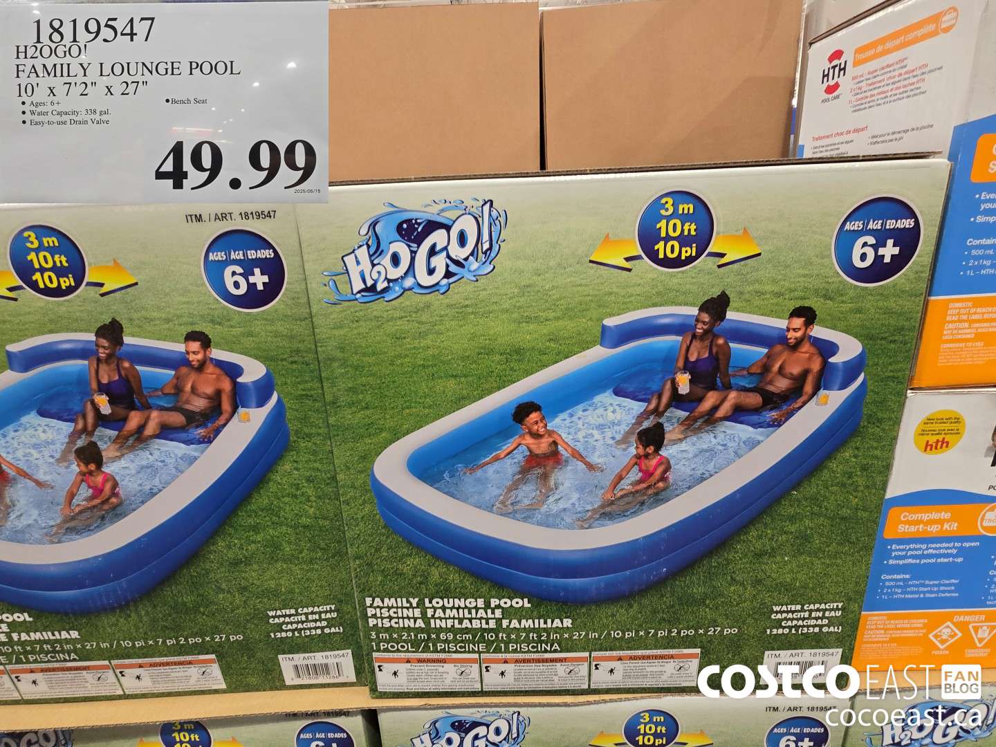 1819547 H20GO FAMILY LOUNGE POOL 10 X 7 2 X 27 49 99 - Costco East Fan Blog