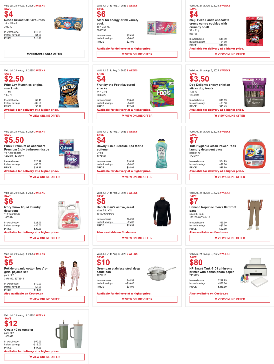 Costco sales & Flyer sales July 28th - Aug 3rd 2025 – Ontario ...