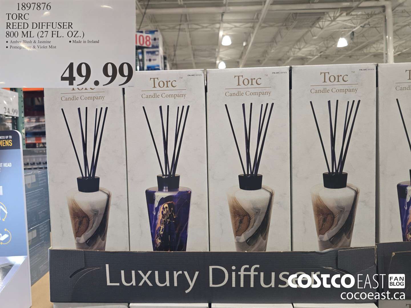 1897876 TORC REED DIFFUSER 800 ML 27 FL OZ 49 99 - Costco East Fan Blog