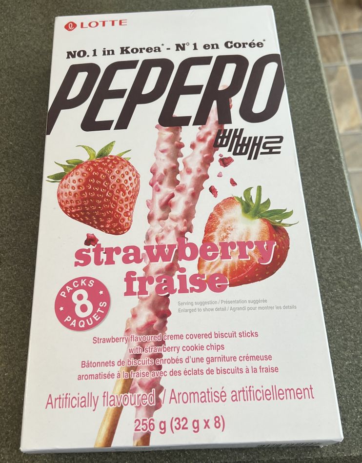 Natalie reviews: Strawberry Pepero Biscuit Sticks - Costco East Fan Blog