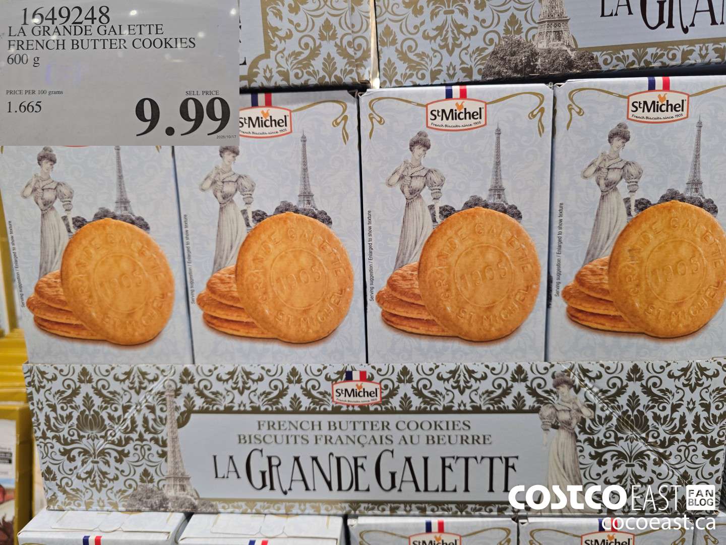 1649248 LA GRANDE GILETTE FRENCH BUTTER COOKIE 600 g 9 99 - Costco East ...