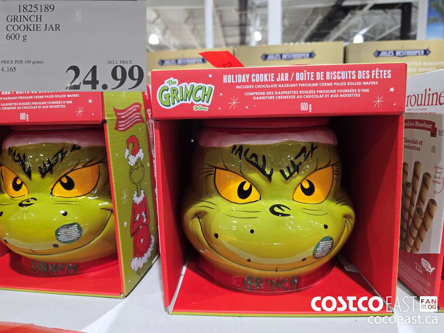 1825189 GRINCH COOKIE JAR 600 g 24 99 - Costco East Fan Blog