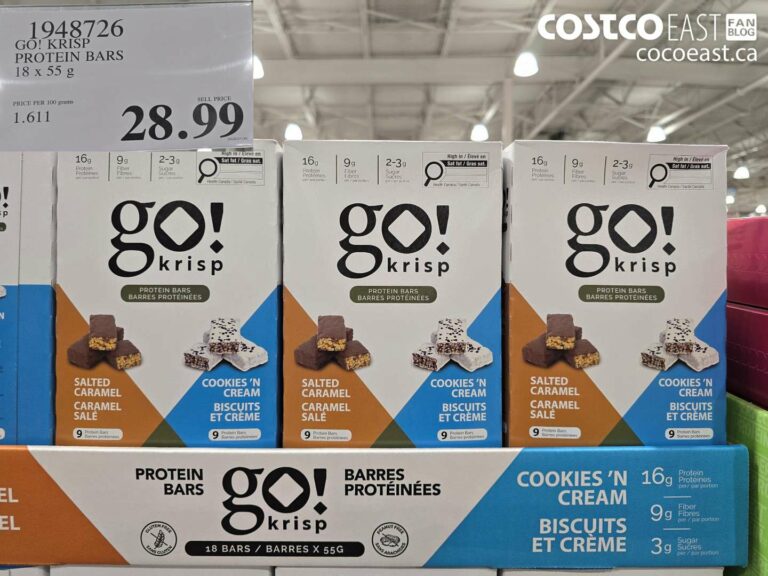 1948726 GO KRISP PROTEIN BARS 18 X 55 G 28 99 - Costco East Fan Blog