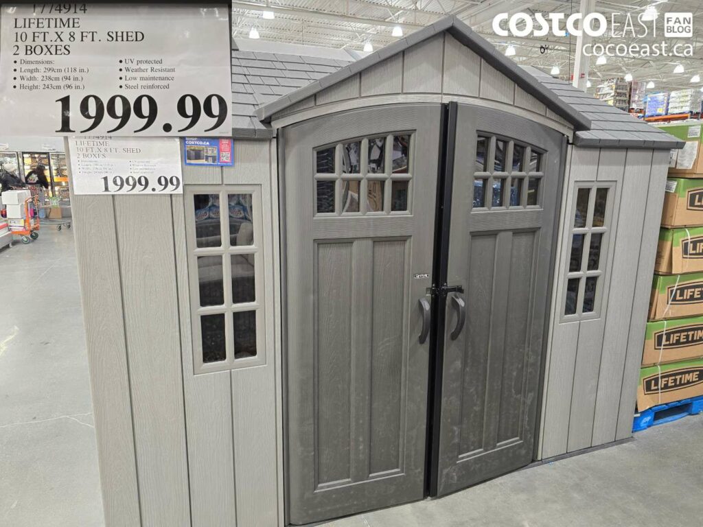 1774914 LIFETIME 10 FT X 8 FT SHED 2 BOXES 1999 99 - Costco East Fan Blog